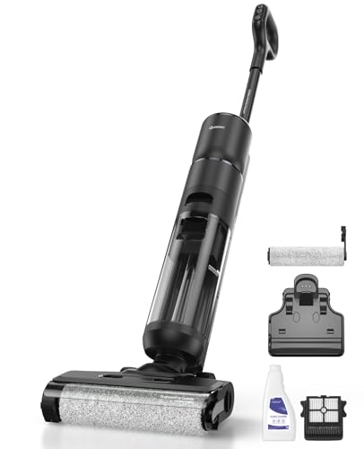 Qualelec Q12 MAX Portable All in One Smart Cordless Wet Dry Vacuum Cleaner and Mop,Long Run Time, Lightweight Hardwood Floors Cleaner for Sticky Messes and Pet Hair.