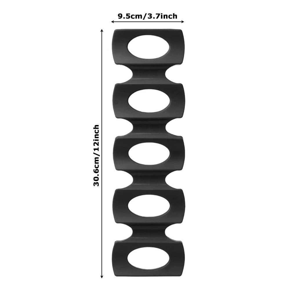 Andy's Orchids 2 Pcs Black Can Beer Rack, Wine Bottle Holder, Wine Beer Drink Mat Organizer Foldable Stacking Tidy Tool Kitchen Gadgets Racker for Kitchen Cabinet and Fridge Storage Rack