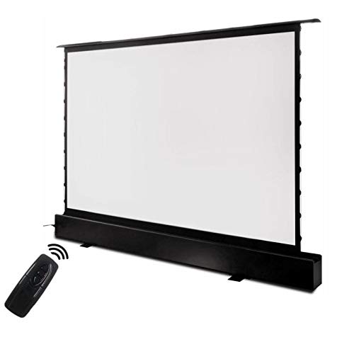 VIBY 4K 16:9 Electric Motorized Floor Rising Projector Projection Screen Black Crystal ALR Screen for Long Throw Projector (Size : 150 inch)