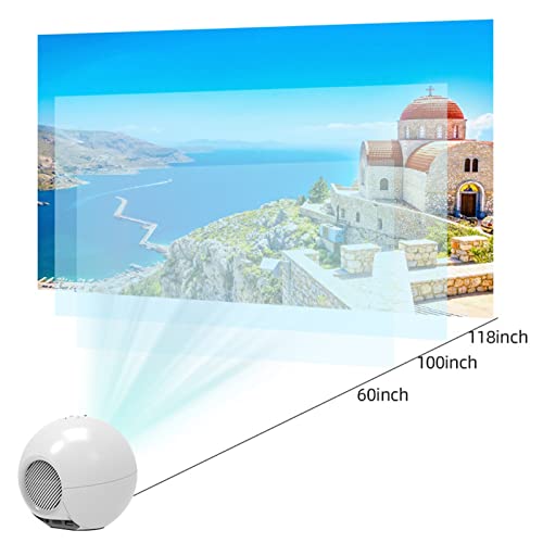 Movie Projector Built-in Speaker Support 1080P Portable Projector Video Projector for Home Cinema & Outdoor Movies Compatible with PC, DVD, TV Stick, USB, Audio