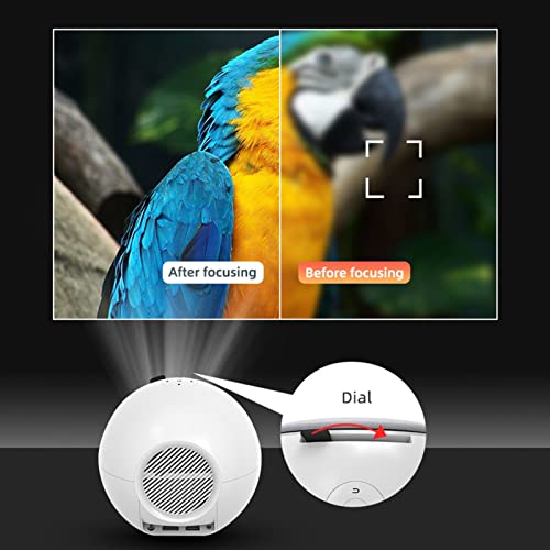 Movie Projector Built-in Speaker Support 1080P Portable Projector Video Projector for Home Cinema & Outdoor Movies Compatible with PC, DVD, TV Stick, USB, Audio