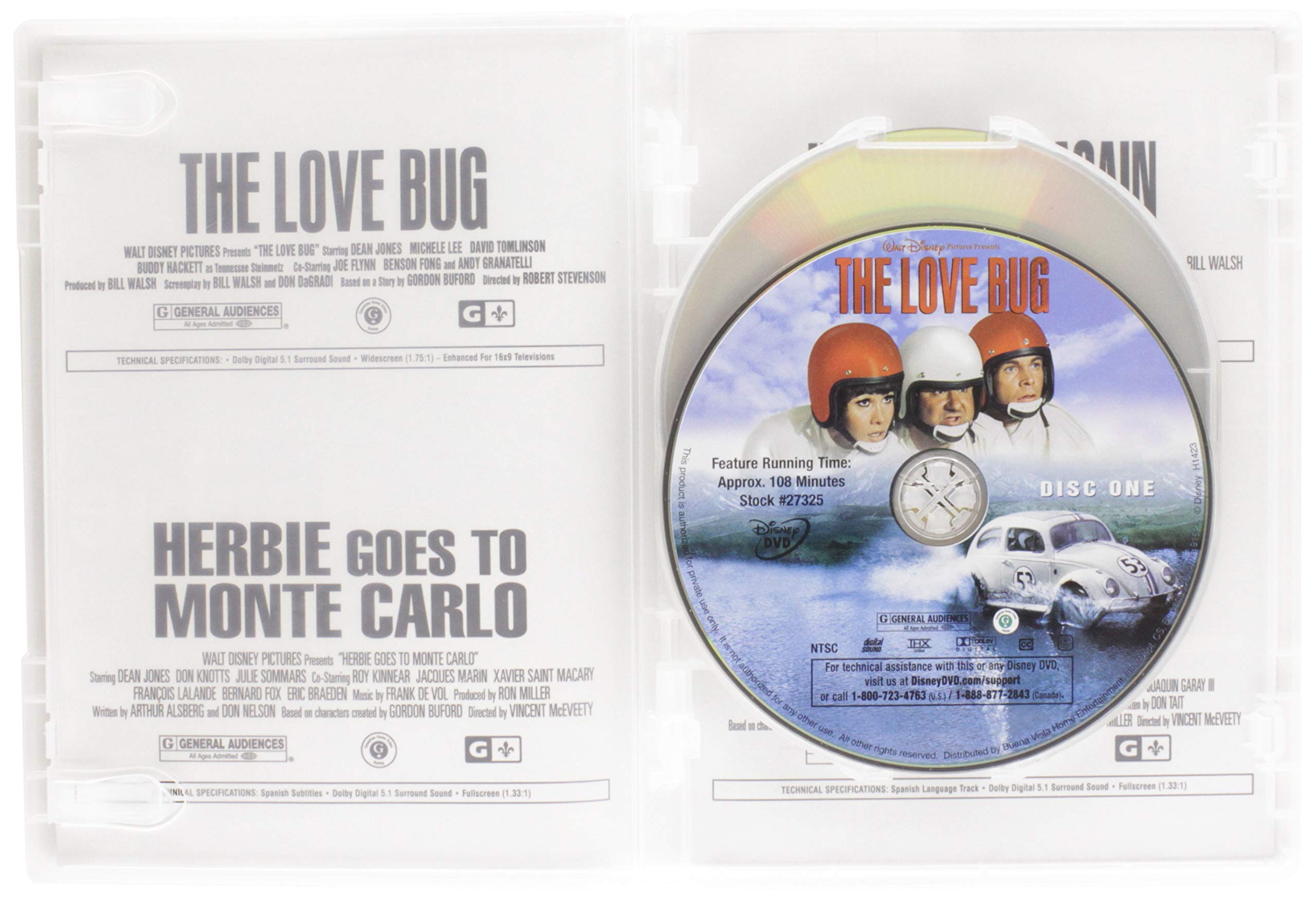 Herbie Collection: The Love Bug/Herbie Rides Again/Herbie Goes To Monte Carlo/Herbie Goes Bananas