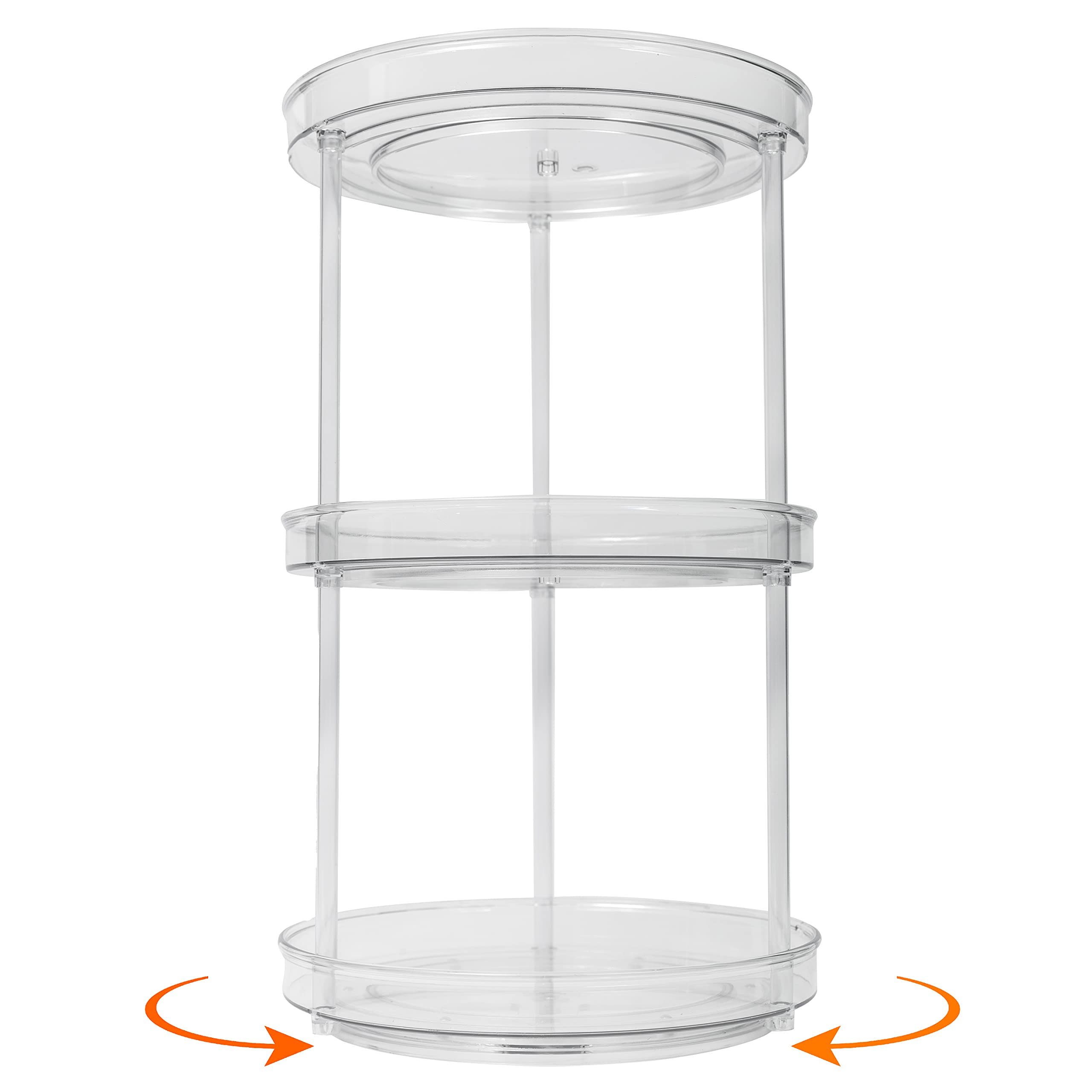 3 Tier Lazy Susan Turntable Cabinet Organizer 360 Degree Rotating Spice Rack – 9.2"