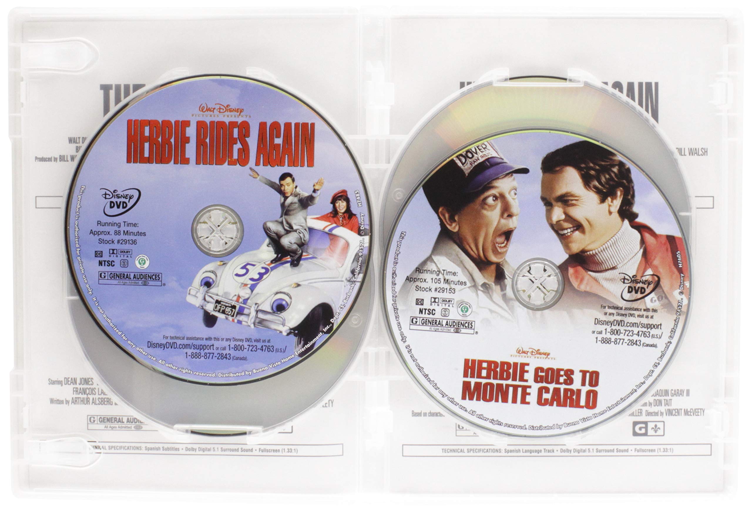 Herbie Collection: The Love Bug/Herbie Rides Again/Herbie Goes To Monte Carlo/Herbie Goes Bananas