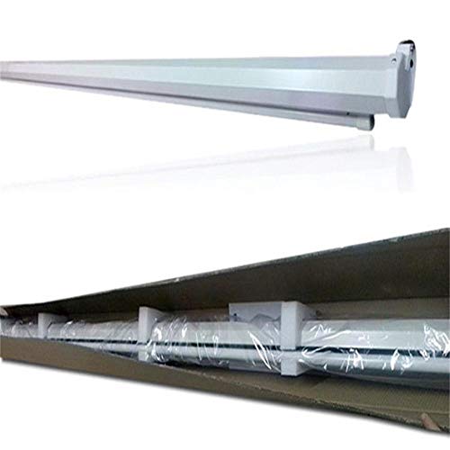 FZZDP Manual Pull Down Projector Screen 120 inch 4:3 Widescreen Retractable Auto-Locking Portable Projection Screen