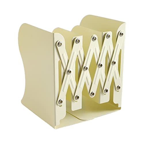 SZYAWsd File Sorters Retractable Book Support Stand Telescopic Metal Bookend Shelf Bookrack Organizer (Color : Pink)