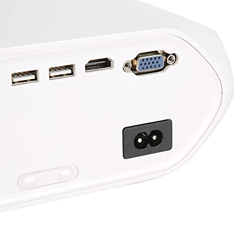 Movie Projector, Portable Video Projector 1080P, Home Movie Projector Compatible with TV BoxHDMIVGAUSBLaptopSmart Phone (US Plug)