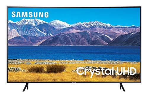 SAMSUNG 55-inch Class Curved UHD TU-8300 Series - 4K UHD HDR Smart TV With Alexa Built-in (UN55TU8300FXZA, 2020 Model) (Renewed)