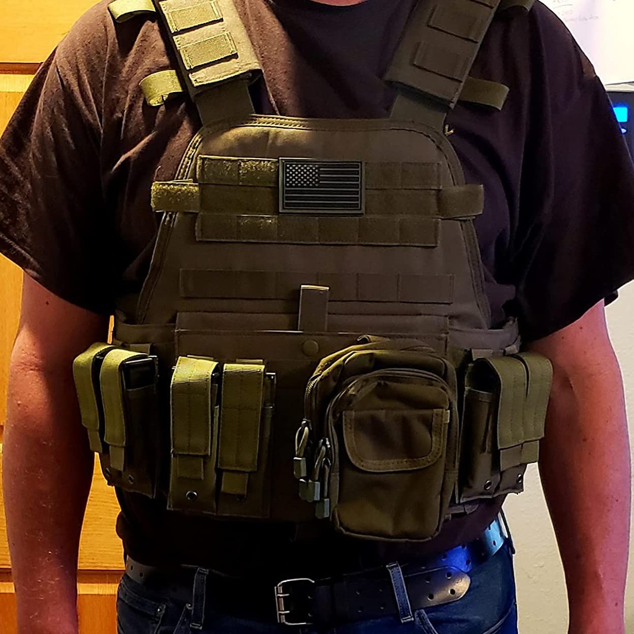 Molle Double Pistol Mag Pouch Tactical Pistol Magazine Pouch Mag Holder Tool Organizer Holder