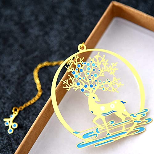 YHDCL Bookmarks Reading Page Markers Tassel, Exquisite Crafts CreativeBookmarks Lovely Retro Brass Bookmarks are for Readers Women and Children Page Markers