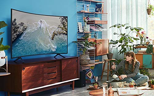 SAMSUNG 55-inch Class Curved UHD TU-8300 Series - 4K UHD HDR Smart TV With Alexa Built-in (UN55TU8300FXZA, 2020 Model) (Renewed)