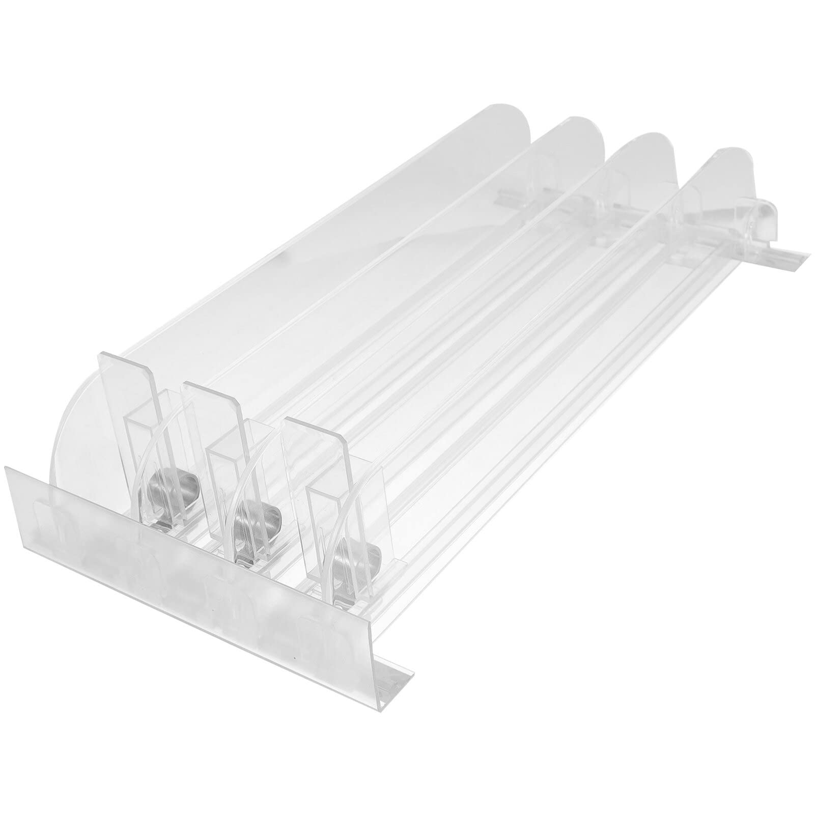 BESTonZON 3Pcs Drink Organizer for Fridge Self-Pushing Soda Rack Can Organizer Beverage Pusher Glide Bottled Water Organizer for Refrigerator Automatic Vending Machine