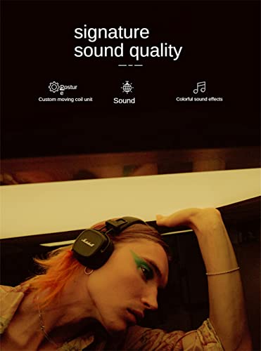 Lmminer Active Noise Cancelling Over-Ear Headphones Wireless Hi-Fi Stereo Bluetooth 5.0 Foldable Music Headset with Mic, Apt-X Low Latency, Apt-X HD, 30H Playtime,Brown