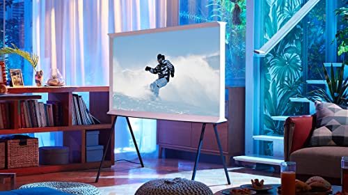 SAMSUNG 65-Inch Class The Serif LS01B Series - QLED 4K Smart TV with Alexa Built-in (QN65LS01BAFXZA, 2022 Model) (Renewed)