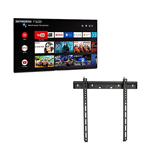 Skyworth 55-Inch OLED Series 4K 120Hz HDR Android Smart Home TV Compatible with Alexa & Google Assistant + Free Wall Mount (No Stands) 55XA8000 (Renewed)