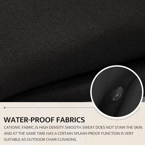mudilun Adirondack Chair Cushion Tufted Extra Thick High Back Patio Seat Pads Outdoor Waterproof Fire Pit Rocking Chairs Cushions Non-Slip Durable Lounge Rocking Chair Cushions…