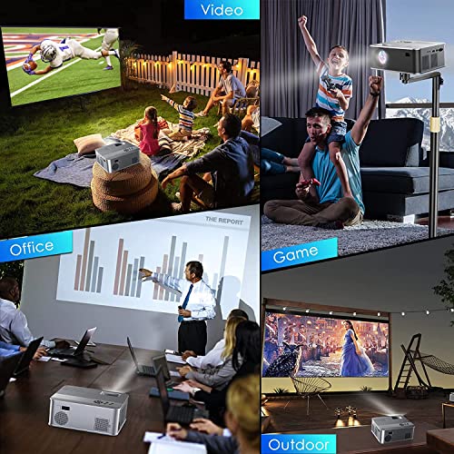 1080P HD Projector, 5G WiFi Bluetooth 4K Projector, PENMAMA 9800L Movie Mini Projector with Zoom/±15° Keystone/ 300" Display/Phone Mirroing, Compatible with HDMI, VGA, USB, Phone, TV, Laptop, PC, PS5