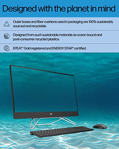 HP All-in-One Bundle PC, 27" Full HD Micro-Edge Touchscreen Display, 12th Generation Intel Core i7 Processor, Intel Iris Xe Graphics, 16 GB SDRAM, 512 GB SSD, Windows 11 Home OS, Wi-Fi (cb1180, 2022)
