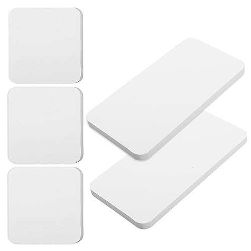 5PCS Water Absorbent Diatomite Coasters, Diatomaceous Earth Coaster Instant Dry Sink Organizer Water Absorbing Stone Tray for Sink, for Bathroom Kitchen Sink Countertop(White)