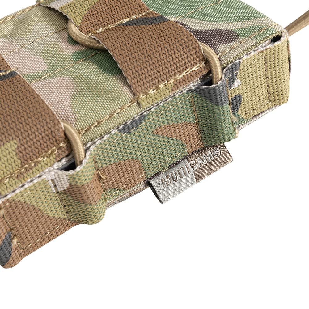 EXCELLENT ELITE SPANKER Tactical Molle Single/Double Open-Top Mag Pouch for M4 M14 M16 AR15 G36 Magazine (A Single-Multicam)