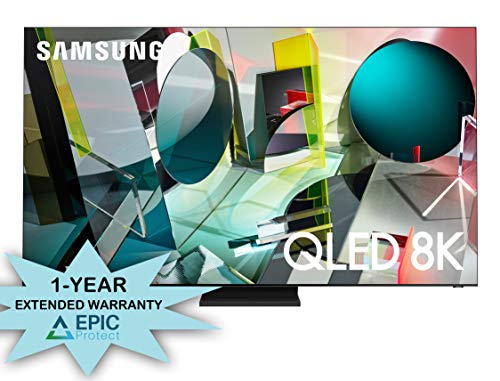 Samsung QN75Q900TS 8K Ultra High Definition Quantum HDR QLED Smart TV Bundle with Additional One Year Coverage by Epic Protect (2020)