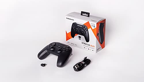SAMSUNG QN75Q80BAFXZA 75" 4K Ultra HD Smart TV with a SteelSeries Stratus-Duo Controller with 2.4GHz and Bluetooth Options (2022)