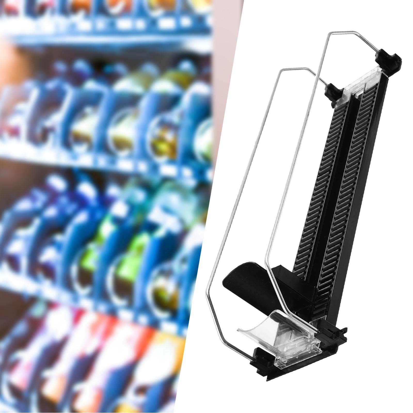 Drink Organizer Pusher Holder drink beverage Storage Reusable bottles kitchen Gadget Self Pushing Dispenser Can for Fridge Pantry Fittings, 300-310mm
