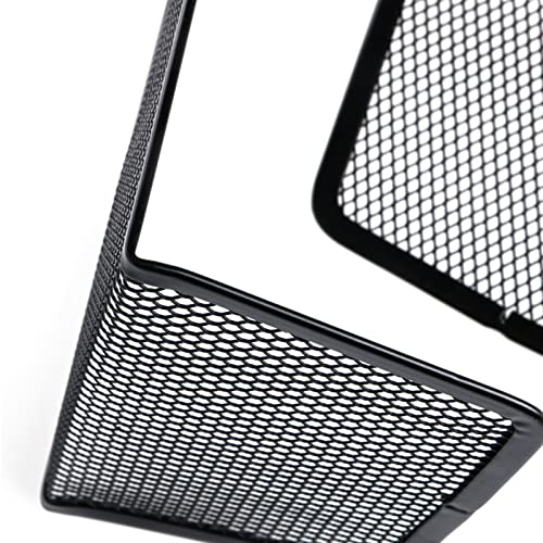 SZYAWsd File Sorters 1 Pair Metal Mesh Desk Organizer Desktop Office Home Bookends Book Holder Black