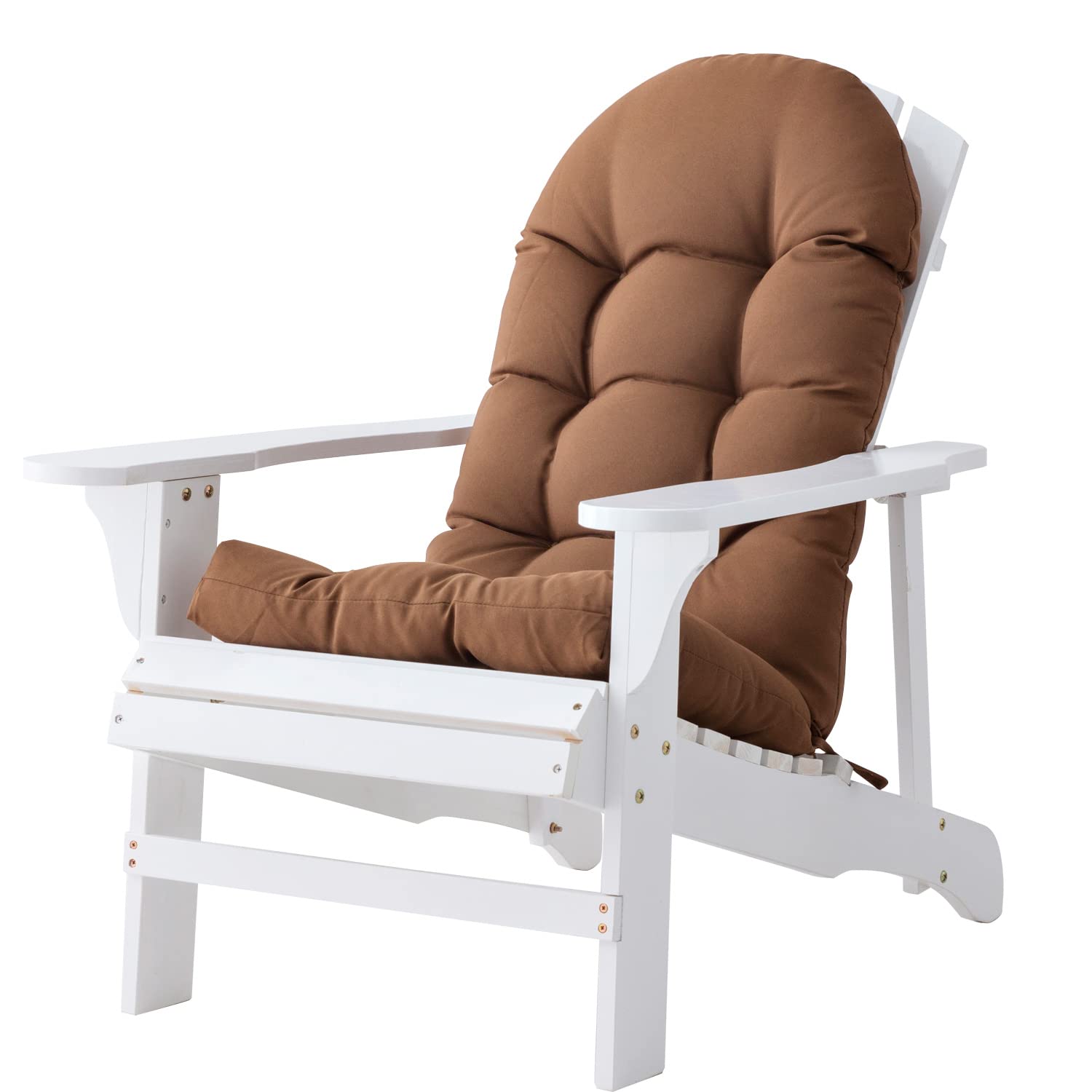 Enipate Weather Resistant Cushions for Adirondack Chair High Back Indoor Outdoor Patio Tufted Lounge Cushion Seat Pads