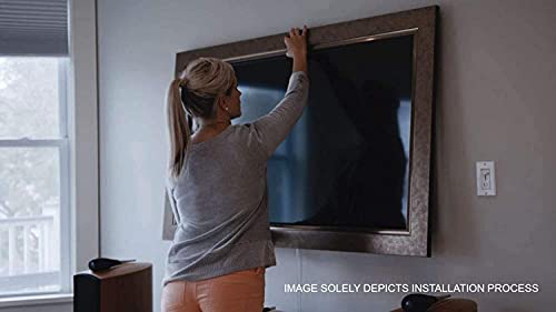 Deco TV Frames - Warm Silver Smart Frame Compatible ONLY with Samsung The Frame TV (32", Fits 2021-2023 Frame TV)