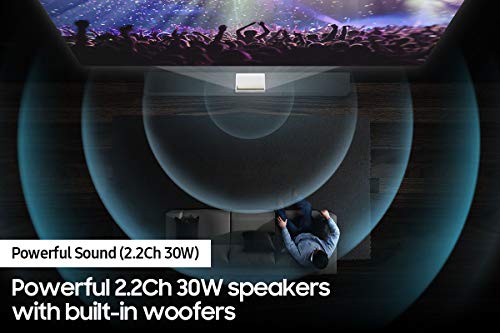 SAMSUNG 120" The Premiere Ultra Short Throw 4K UHD Smart Single Laser Projector for Home Theater, HDR, 2.2Ch Surround Sound System w/ Alexa Built-In (SP-LSP7TFAXZA, Latest Model)