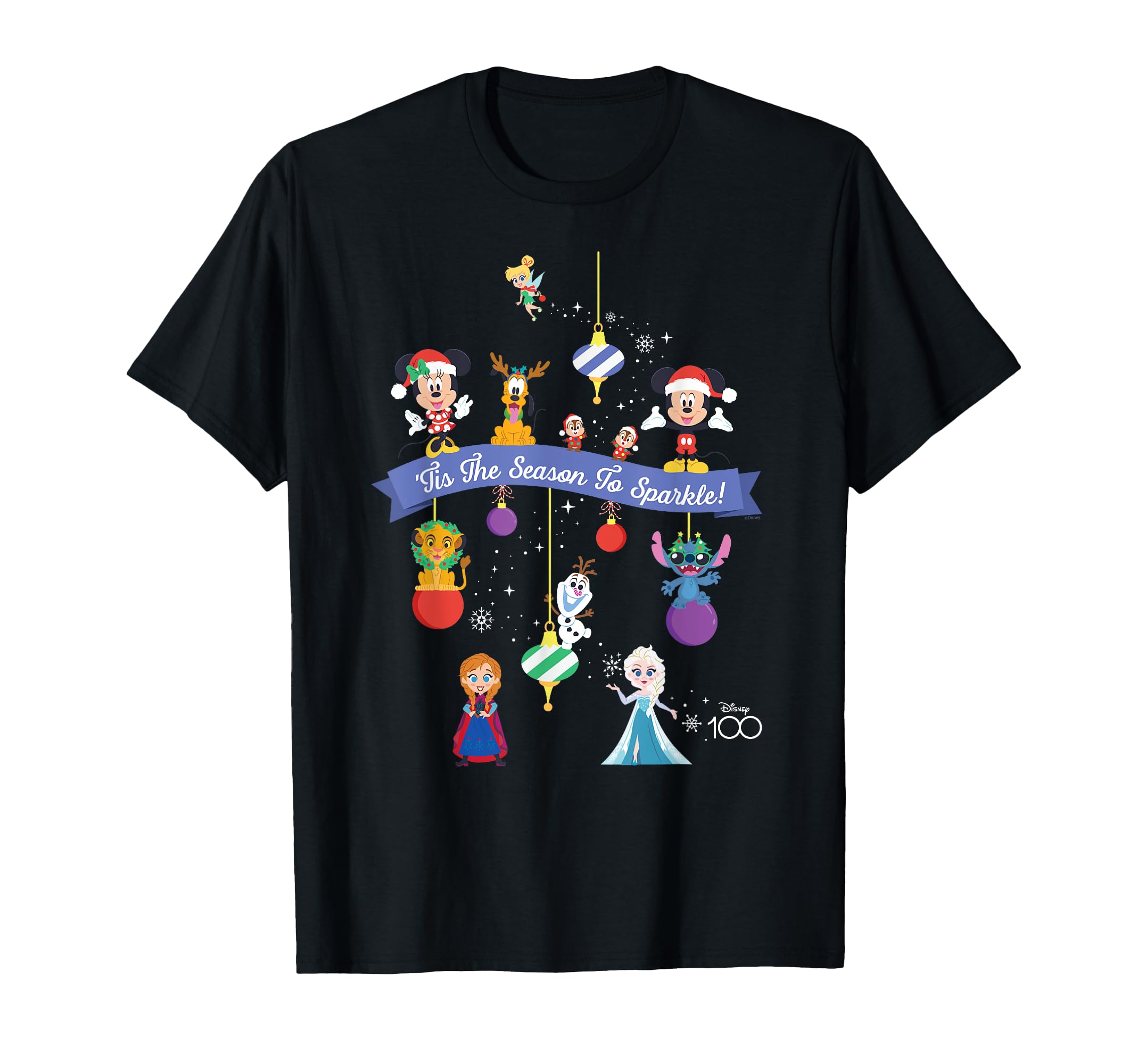 Disney 100 Christmas Holiday ‘Tis the Season to Sparkle! T-Shirt