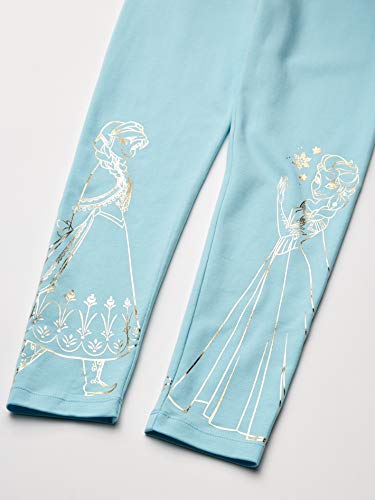 Amazon Essentials Disney | Marvel | Star Wars | Frozen | Princess Girls' Leggings, Pack of 4, Frozen Sisters, 4T