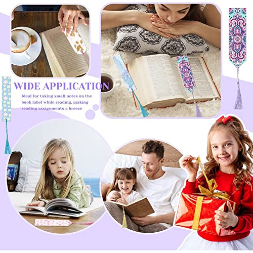 Mothinessto Blank Bookmarks, Waterproof Handcraft High Transparency Rectangle Clear Bookmark for Luggage Tag