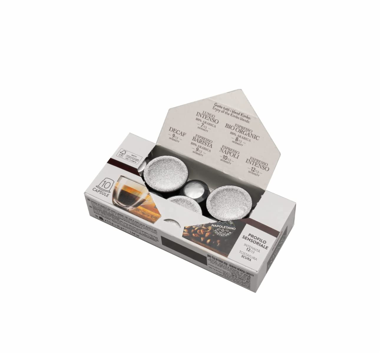Kimbo Intenso & Napoli 100 each of Nespresso Compatible Capsules (200 Total)