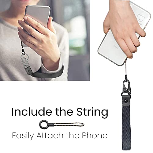 ABLAZE Wristlet Strap for Keys, Hand Wristlet Lanyard Durable Key Chain Wristlet for Men and Women (1 Piece, Black)