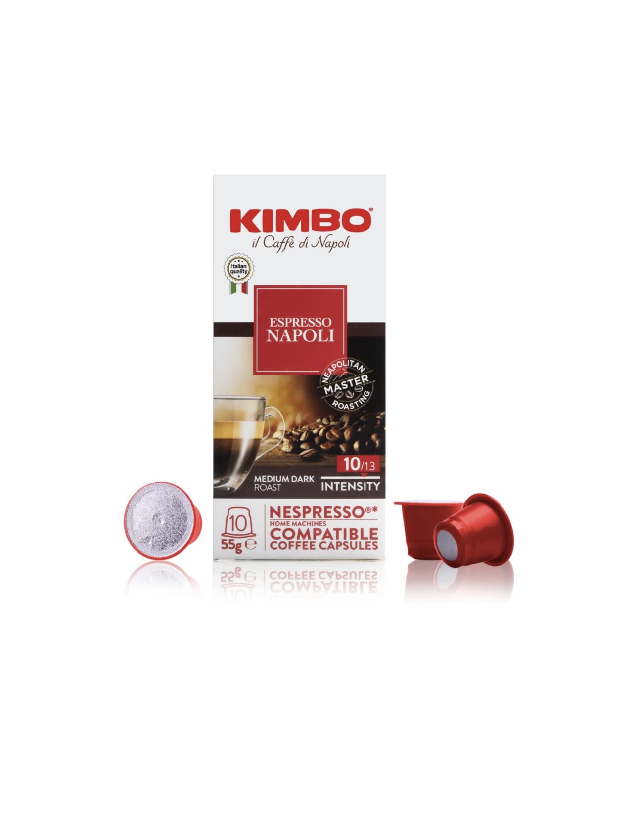 Kimbo Intenso & Napoli 100 each of Nespresso Compatible Capsules (200 Total)
