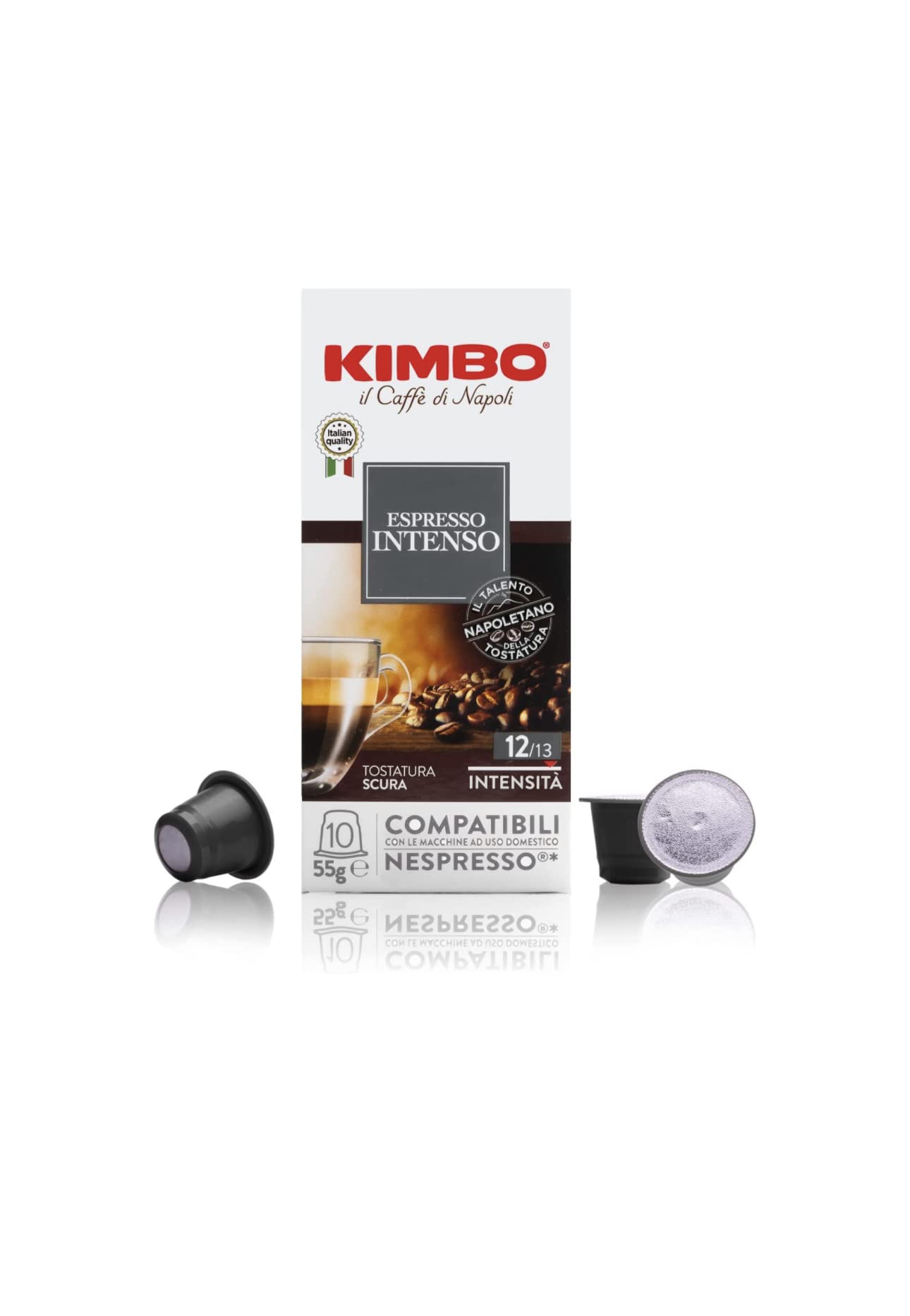 Kimbo Intenso & Napoli 100 each of Nespresso Compatible Capsules (200 Total)