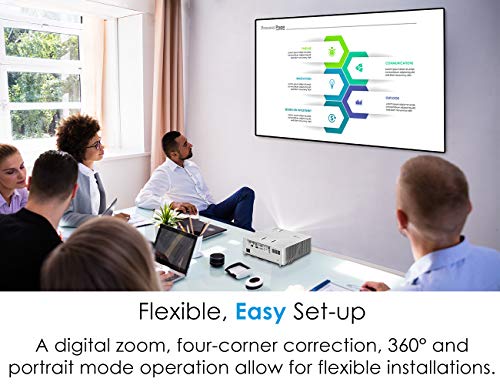 Optoma ZH406ST Short Throw Full HD Professional Laser Projector | DuraCore Laser Technology | High Bright 4200 lumens | 4K HDR Input | Four Corner Image Adjustment | Network Compatible