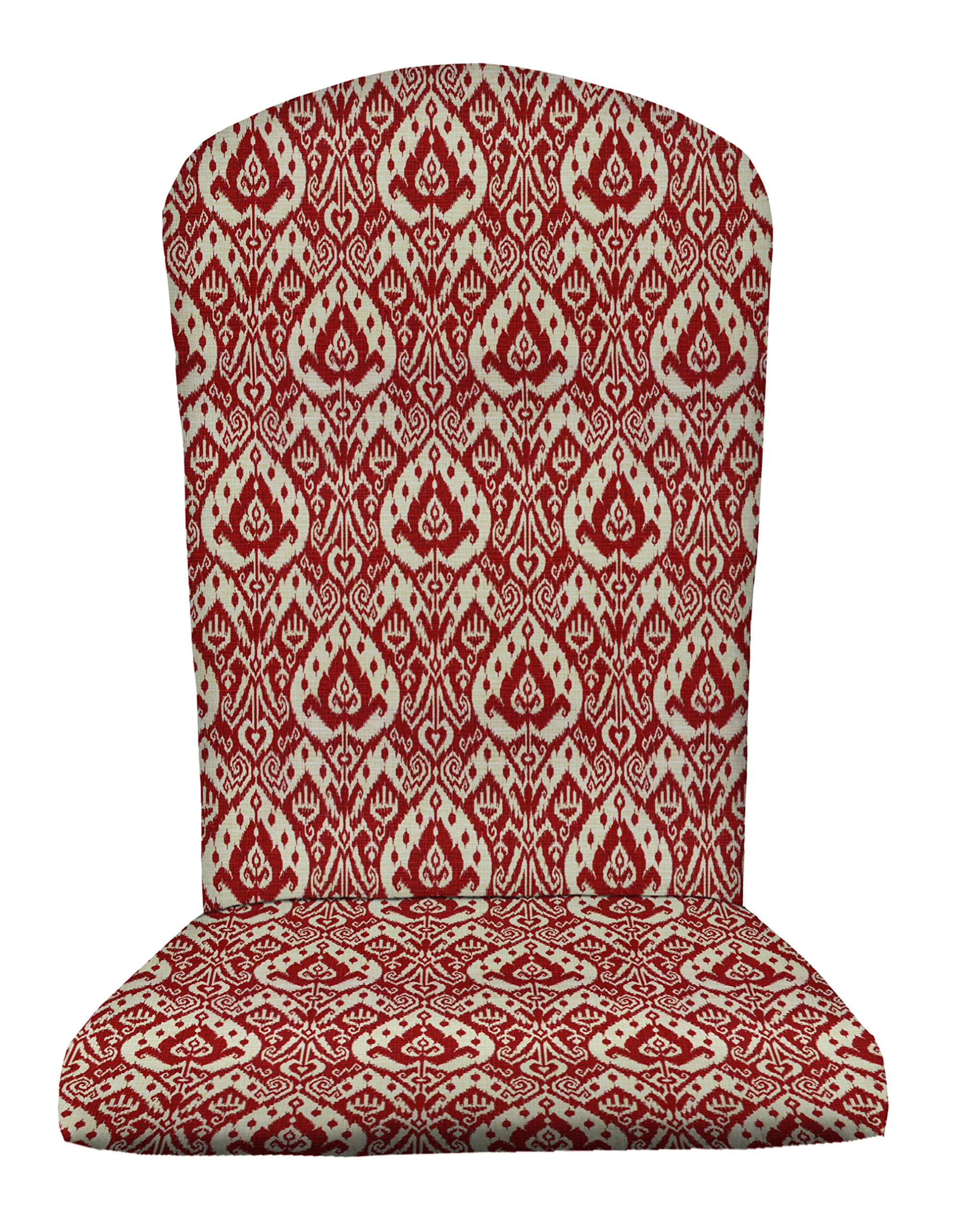RSH DECOR: Foam Adirondack Chair Cushion | 48” x 20” x 2” | All-Weather Spun Fabric | Water and Fade-Resistant | Outdoor Cushion for Patio Furniture | Ashmore Red