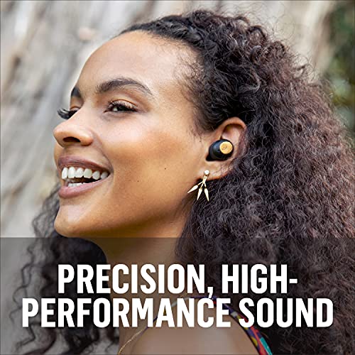 House of Marley Champion: True Wireless Earbuds with Microphone, Bluetooth Connectivity, 28 Hours Total Playtime, and Sustainable Materials
