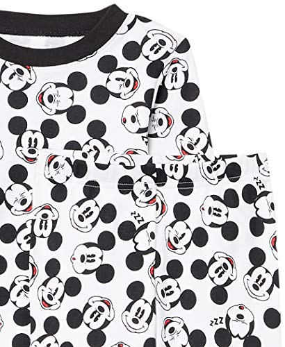 Amazon Essentials Disney | Marvel | Star Wars Boys' Snug-Fit Cotton Pajama Sleepwear Sets, Mickey Vibes, 5