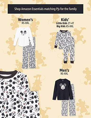 Amazon Essentials Disney | Marvel | Star Wars Boys' Snug-Fit Cotton Pajama Sleepwear Sets, Mickey Vibes, 5
