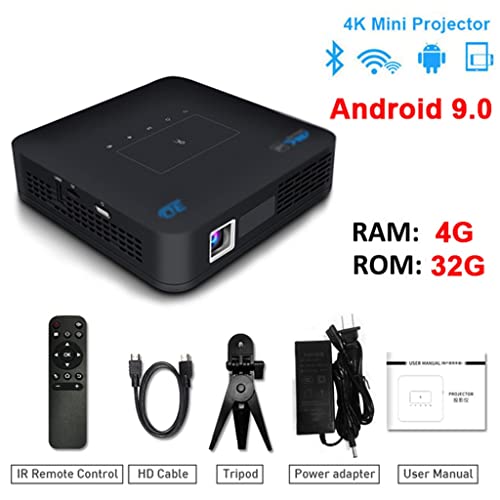 ZYZMH P15 Mini DLP Projector HDMI-Compatible Pocket Video Beamer Portable Android Home Theater Bluetooth 3D Proyector