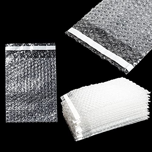 PackageZoom Bubble Pouch Out Bags | Clear 6.5 x 8.5 Inch Self Sealing Bubble Cushion Bags for Shipping, Packing, Storage, Moving | 20 Pack