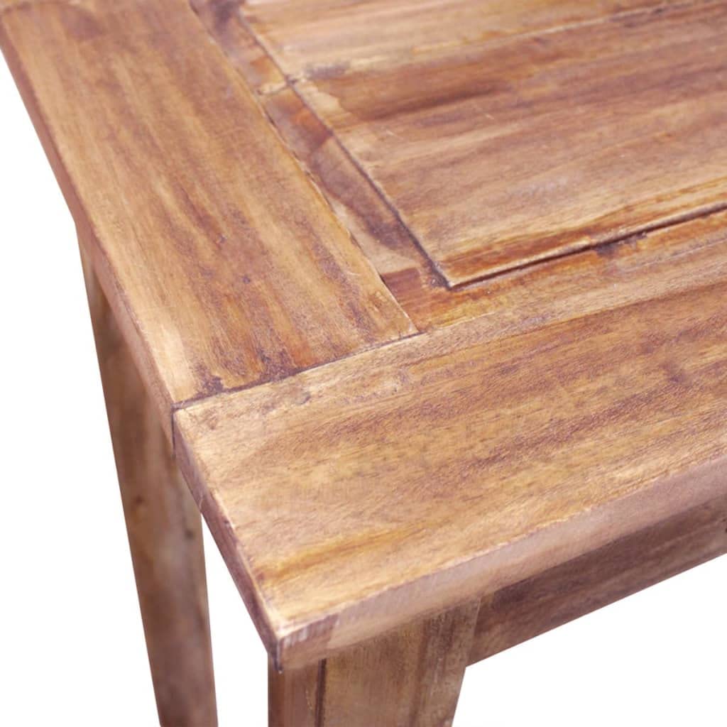 CUSON Console Table Vintage | Rustic Sofa Table with 2 Drawers | Wooden Retro Entryway Table for Hallway, Entryway, Living Room | Brown Solid Reclaimed Wood 48.4" x 16.5" x 29.5"