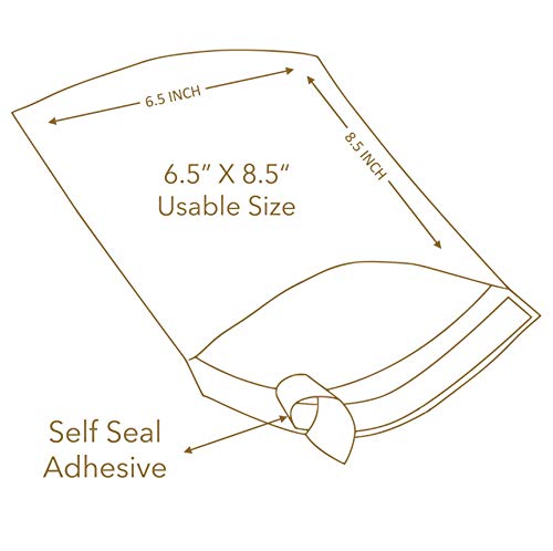 PackageZoom Bubble Pouch Out Bags | Clear 6.5 x 8.5 Inch Self Sealing Bubble Cushion Bags for Shipping, Packing, Storage, Moving | 20 Pack