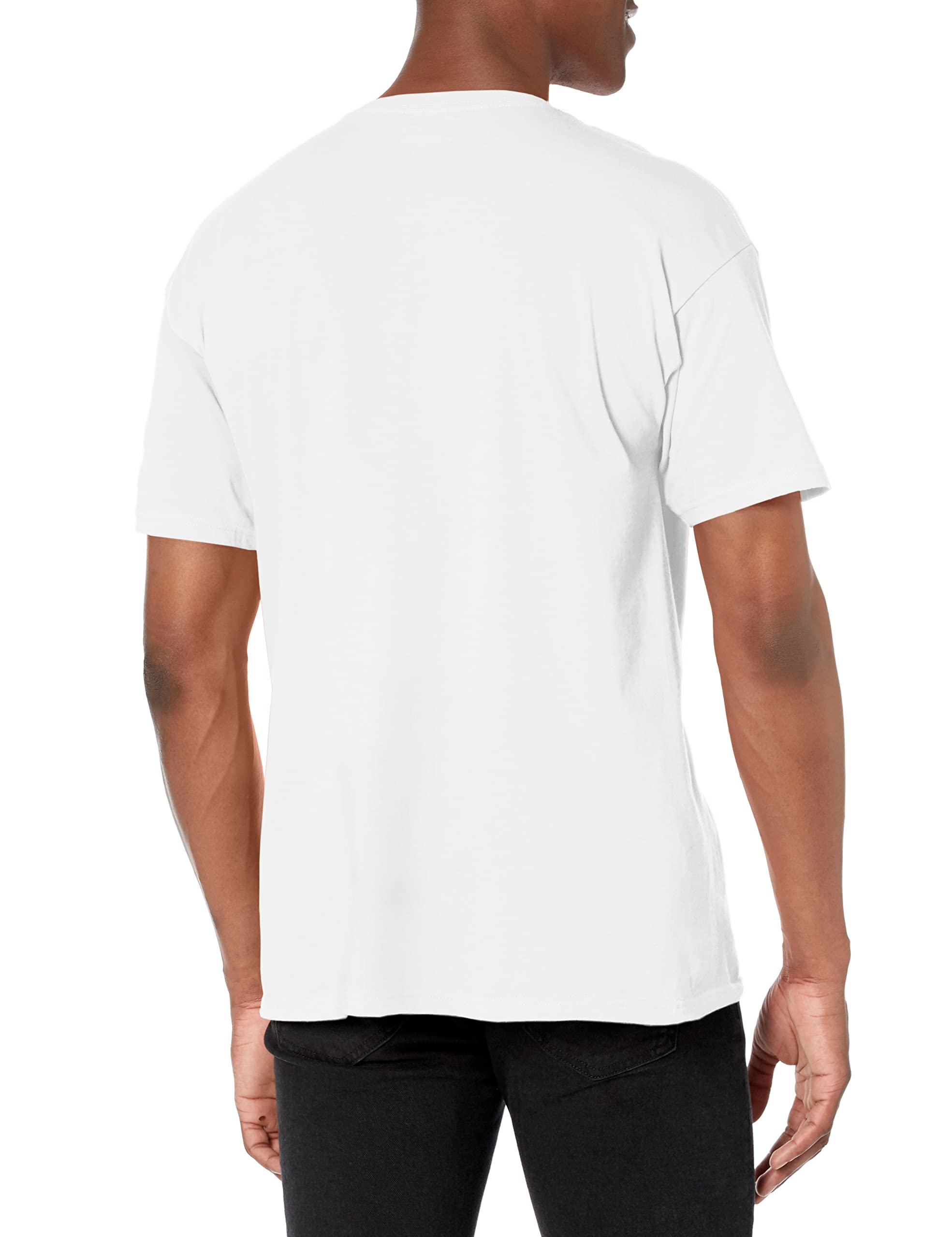 Disney Men's Characters Crew Crop T-Shirt, White, X-Large