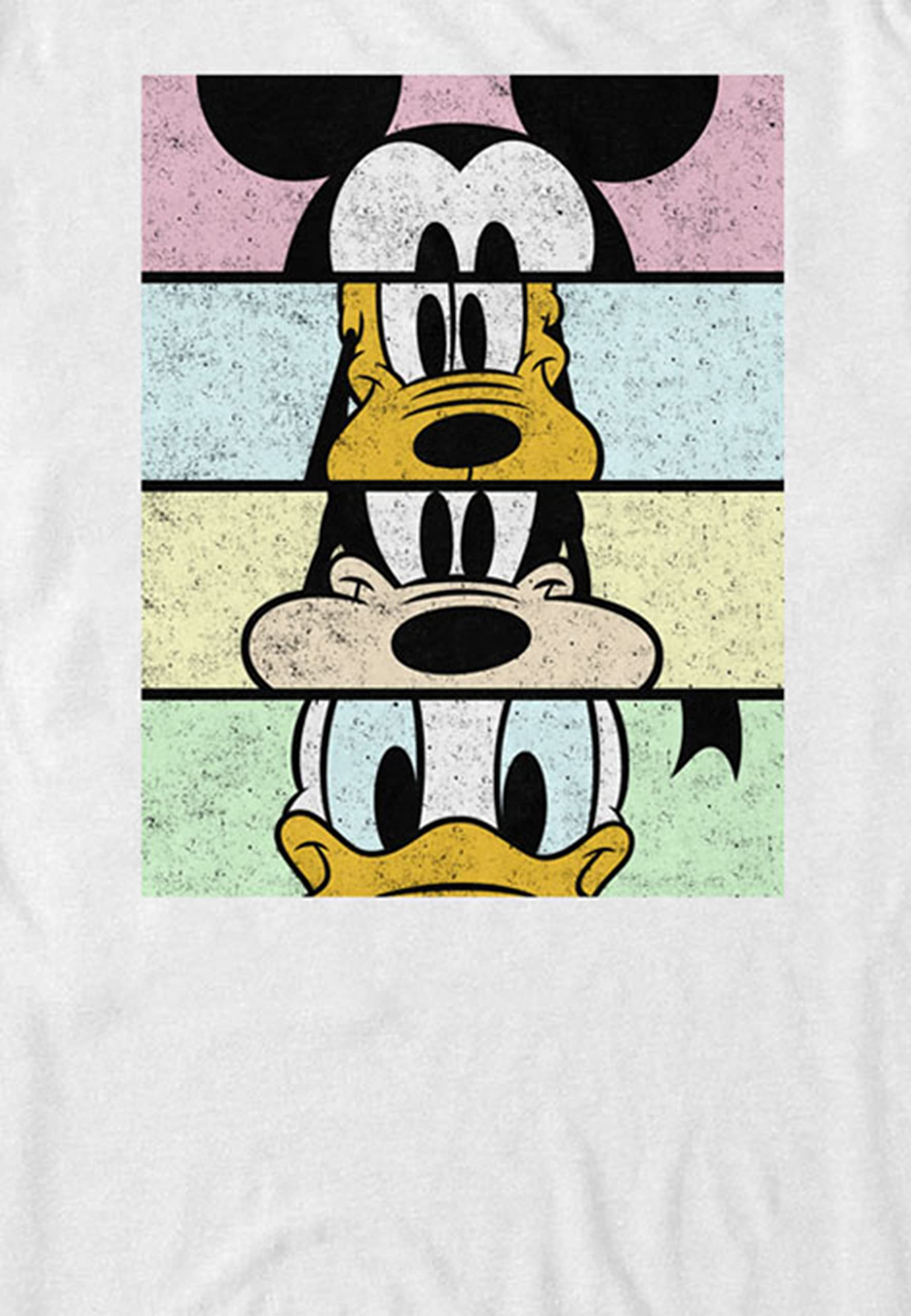 Disney Men's Characters Crew Crop T-Shirt, White, X-Large