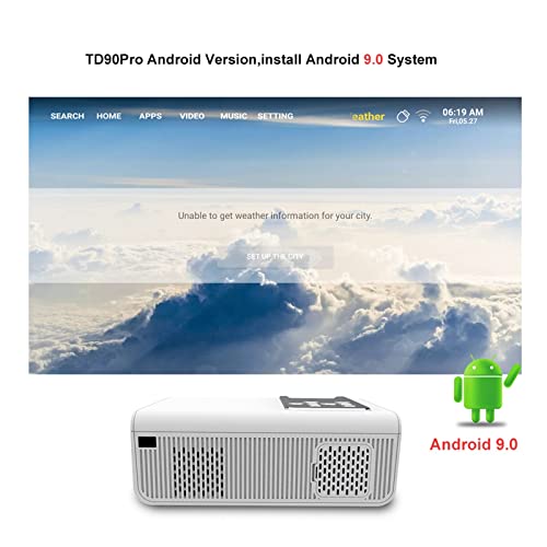 TD90 Pro Ful HD Projector Mini LED Android WiFi TD90Pro Native 1080P Projector Video Home Cinema 3D Portable Proyector